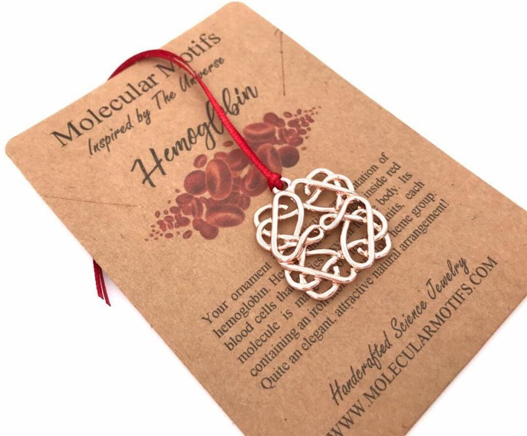 Hemoglobin Blood Molecule Ornament, Handmade Science Gifts for ...