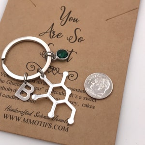 Sugar Molecule Keychain-glucose Molecule Keychain-science Gift-boss ...