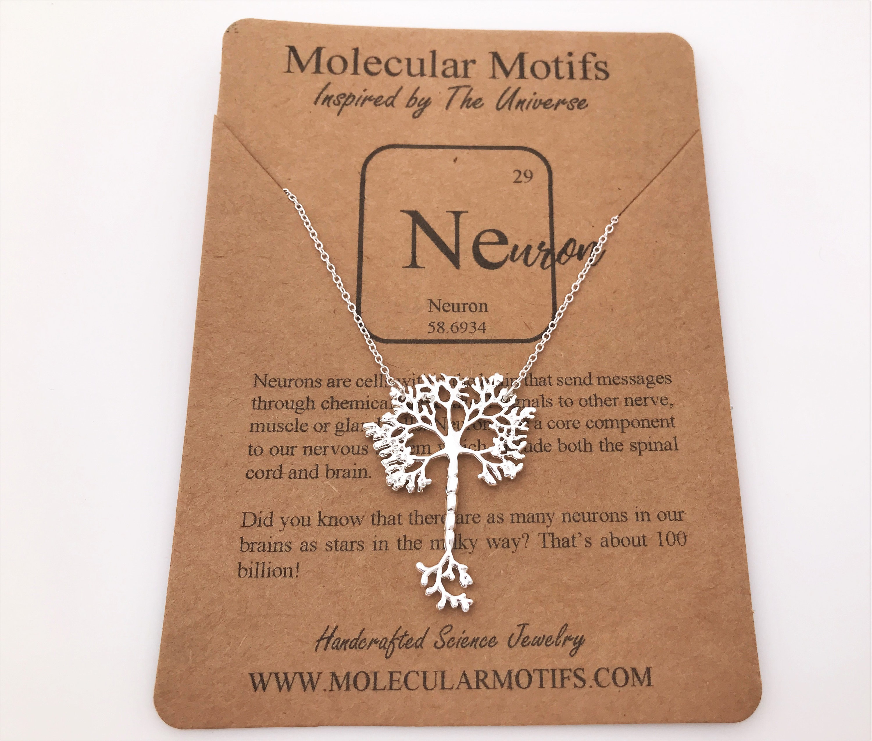 Neuron Necklace-stem Gift-tree of Life-psychology Gift-science | Etsy