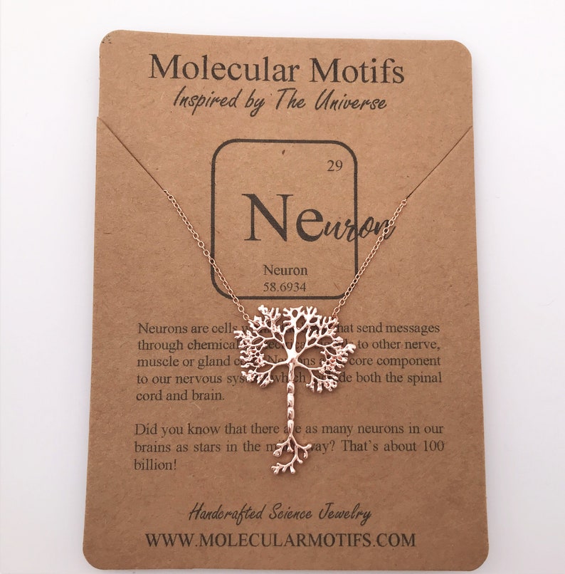 Neuron Necklace-stem Gift-tree of Life-psychology Gift-science - Etsy