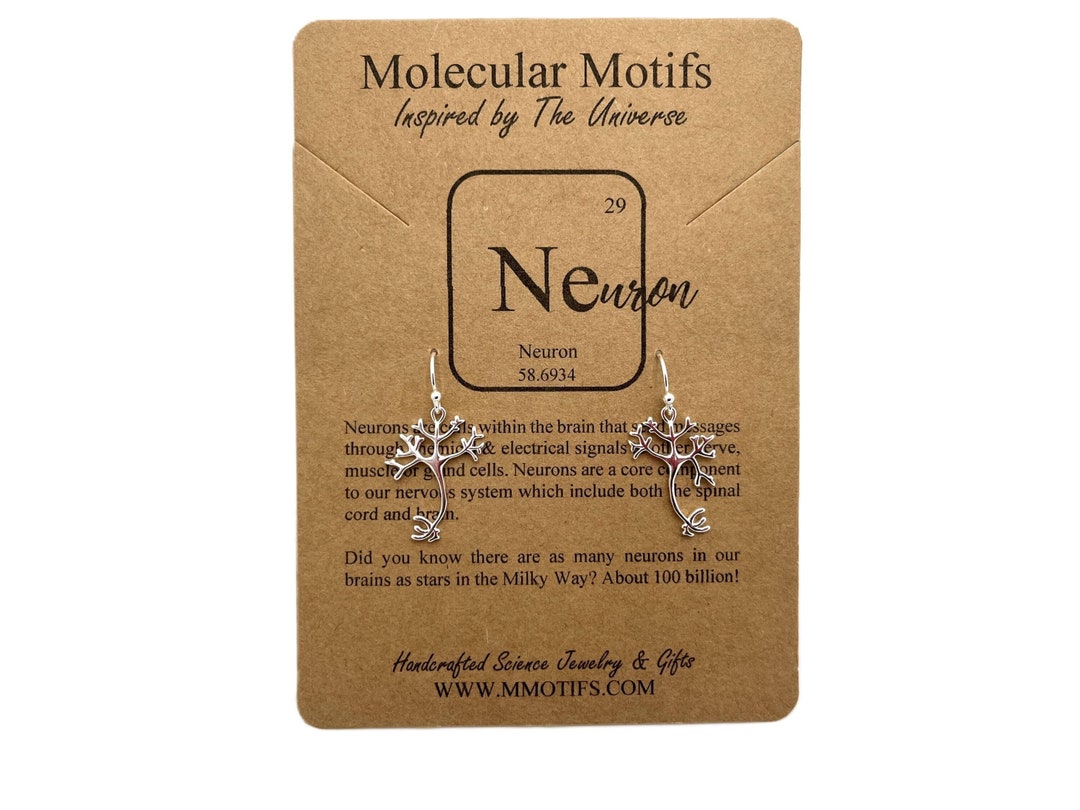 Sterling Silver Neuron Tree of Life Earrings,psychology Earrings ...