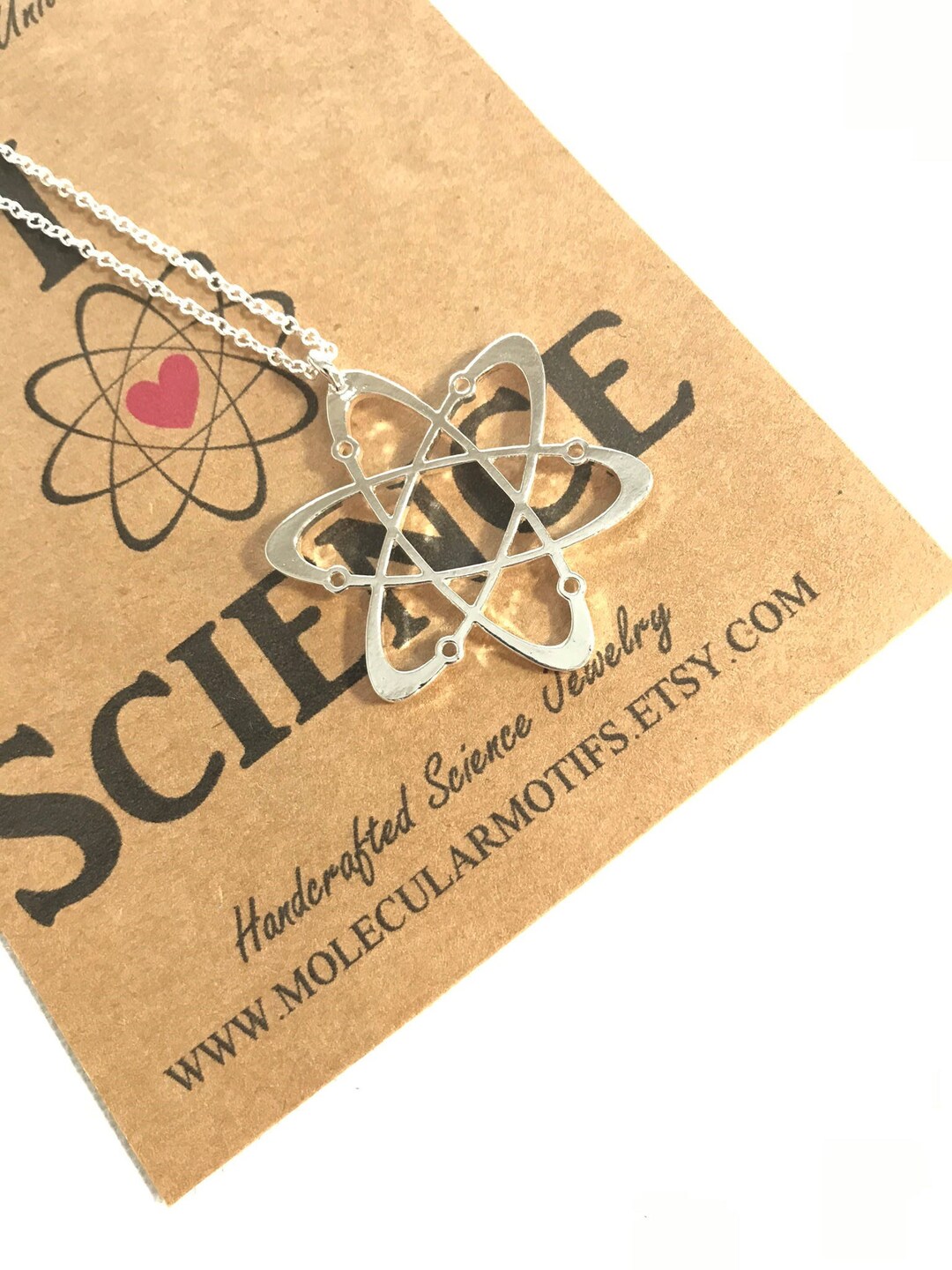 Atom Necklace-atom Molecule Charm-atom Nucleus Pendant-science Gift ...