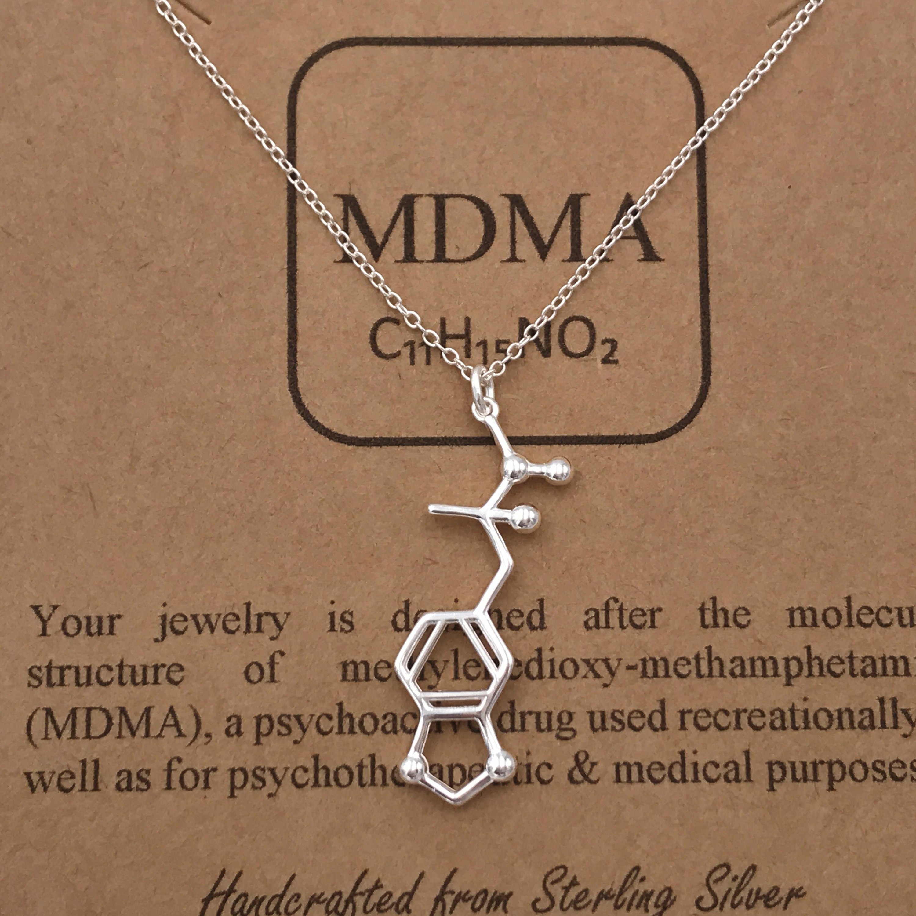 Mdma Molecule Necklace
