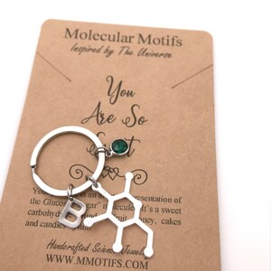 Sugar Molecule Keychain-glucose Molecule Keychain-science Gift-boss ...