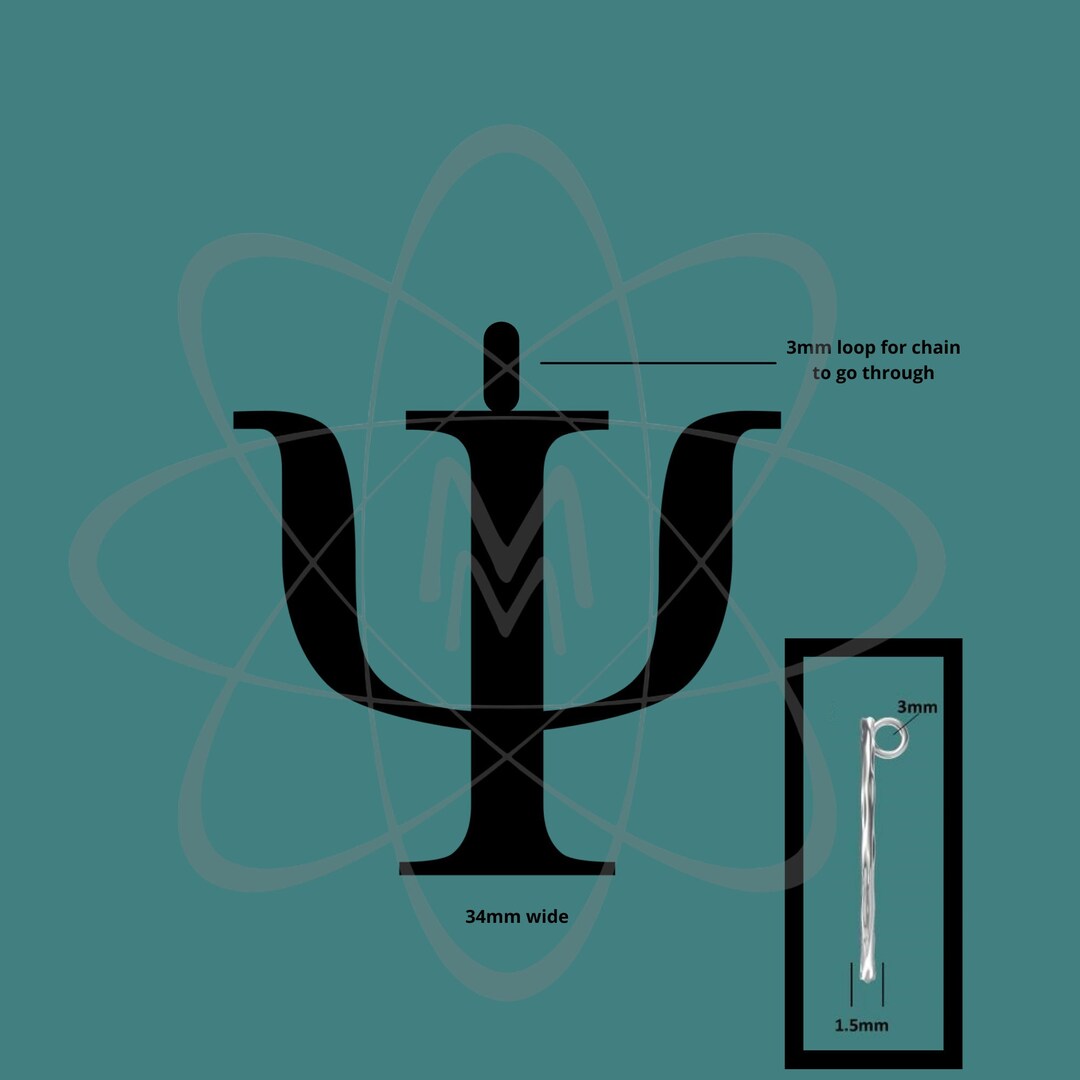 Psi Symbol-ornament-psychology Symbol Gift-neurology-science - Etsy