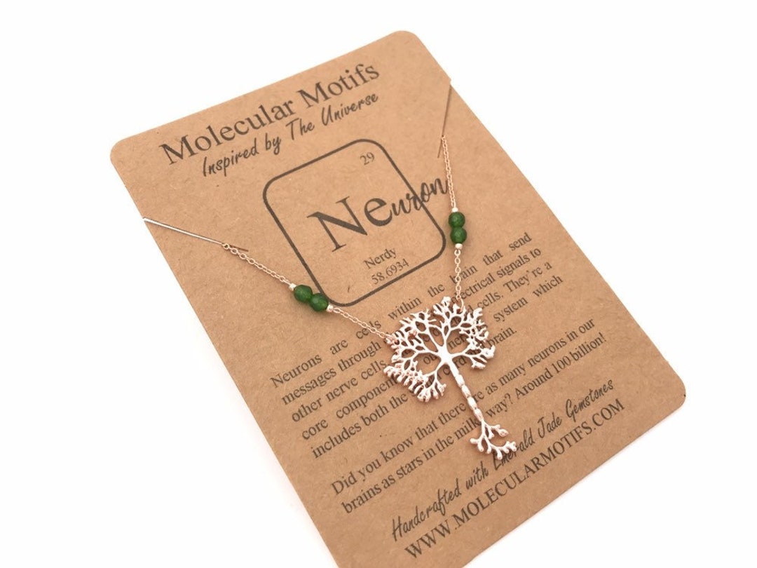 Neuron "tree of Life" Pendant Necklace,custom Birthstone,psychology ...