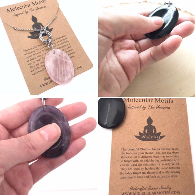 Worry Stone-thumb Stone-assorted Gemstones Infinity Knot - Etsy