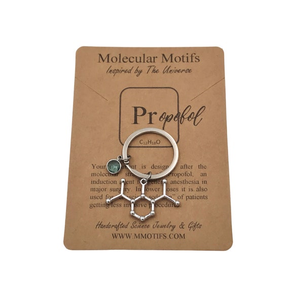 Propofol Anesthesia Molecule Keychain-science - Etsy