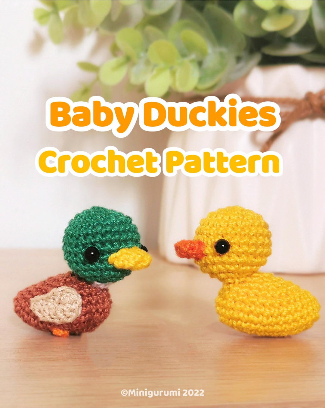 Baby Duck Crochet Pattern / Mallard Duck / Rubber Ducky Amigurumi PDF ...