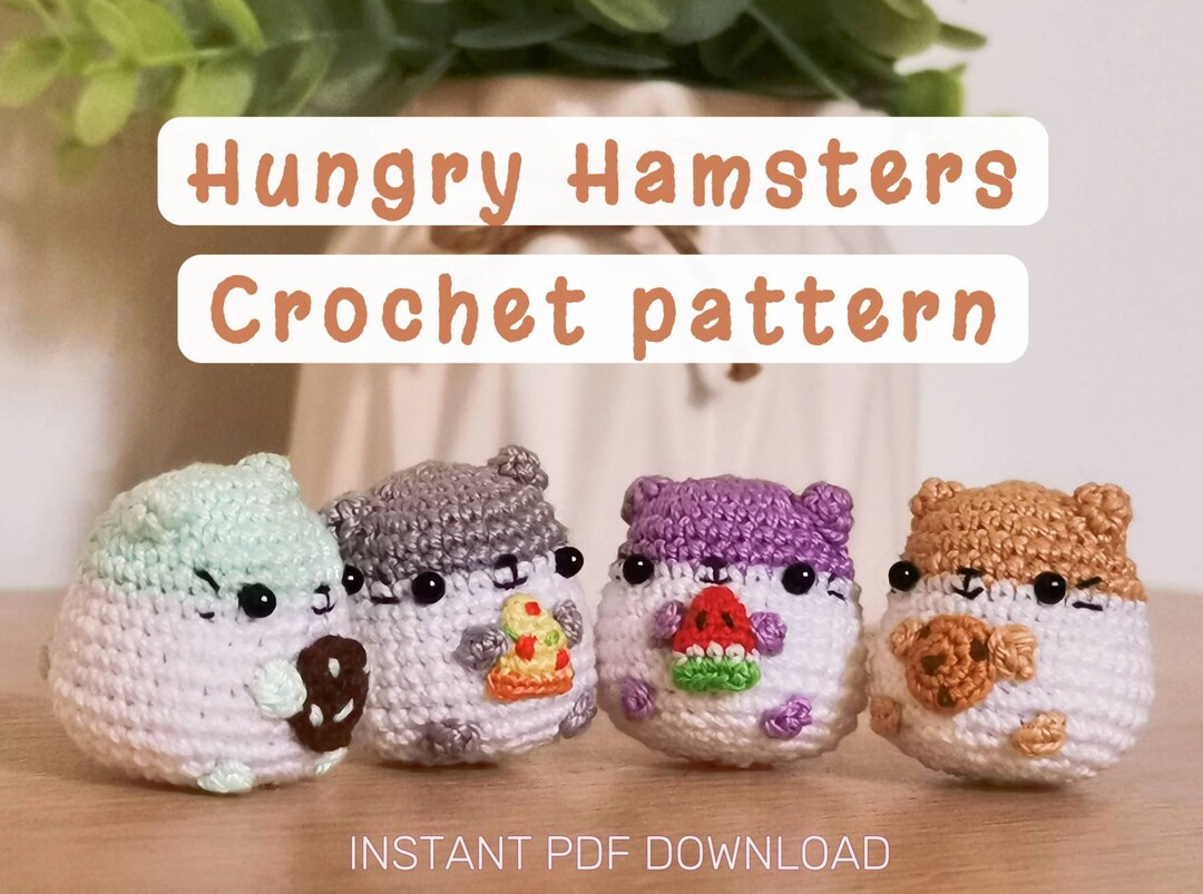 Hungry Hamsters Crochet Pattern / Hamster Amigurumi PDF - Etsy