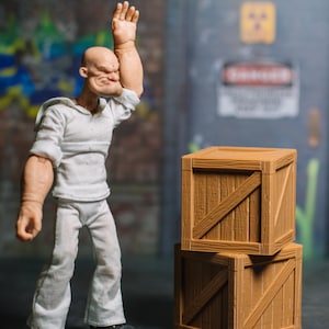 Miniature Wooden Crates (TEXTURED Version) Diorama PROPS ONLY Action ...