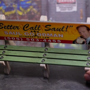 Preorder! - Miniature Better Call Saul Bench (prop Only!) Action Figure ...