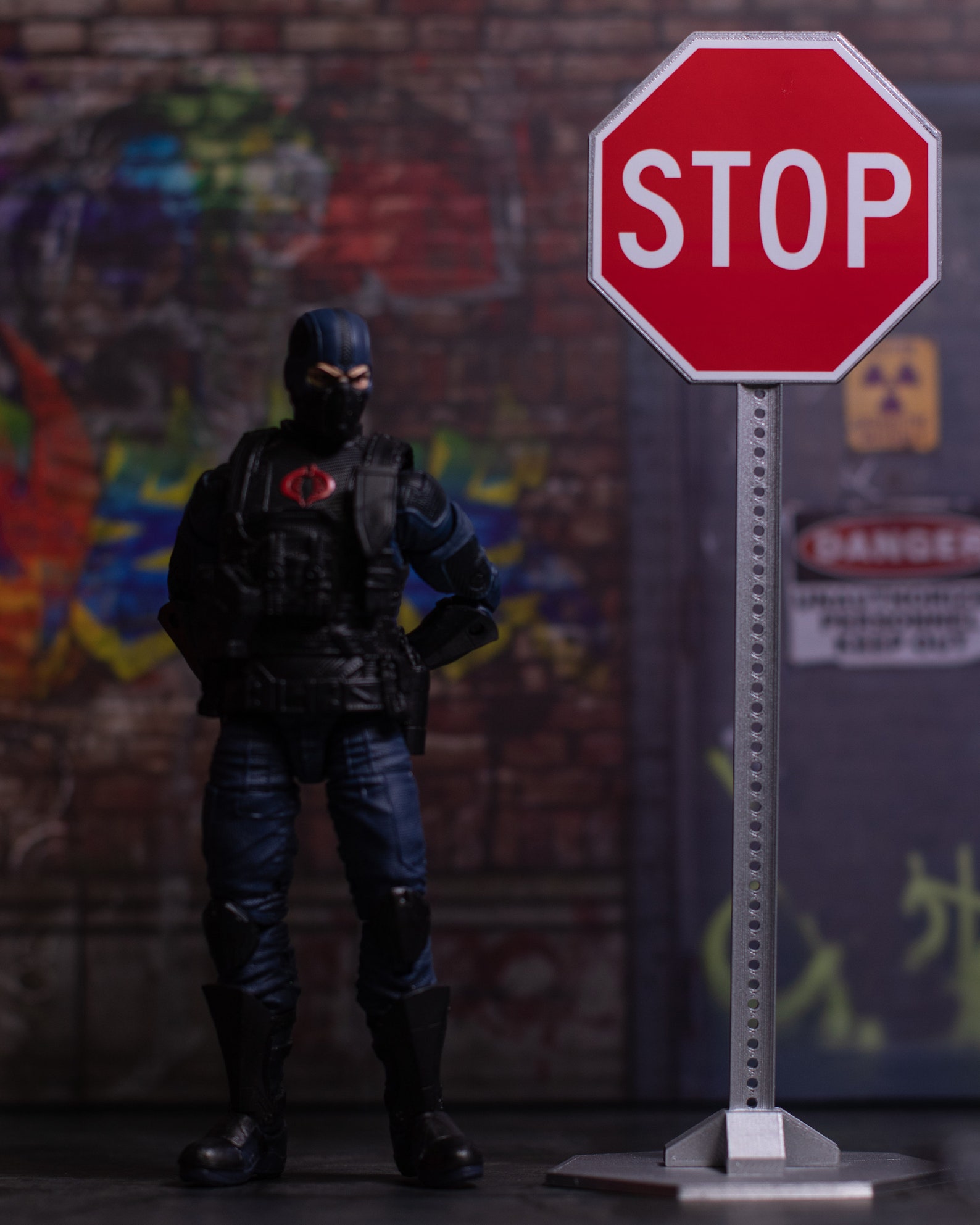 Stop Sign Diorama PROP ONLY Action Figures 1/12 Scale - Etsy