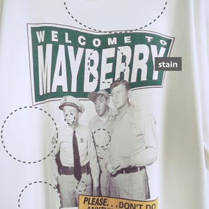 Vintage 90s Andy Griffith Welcome to Mayberry T Shirt, Size XL, Classic ...