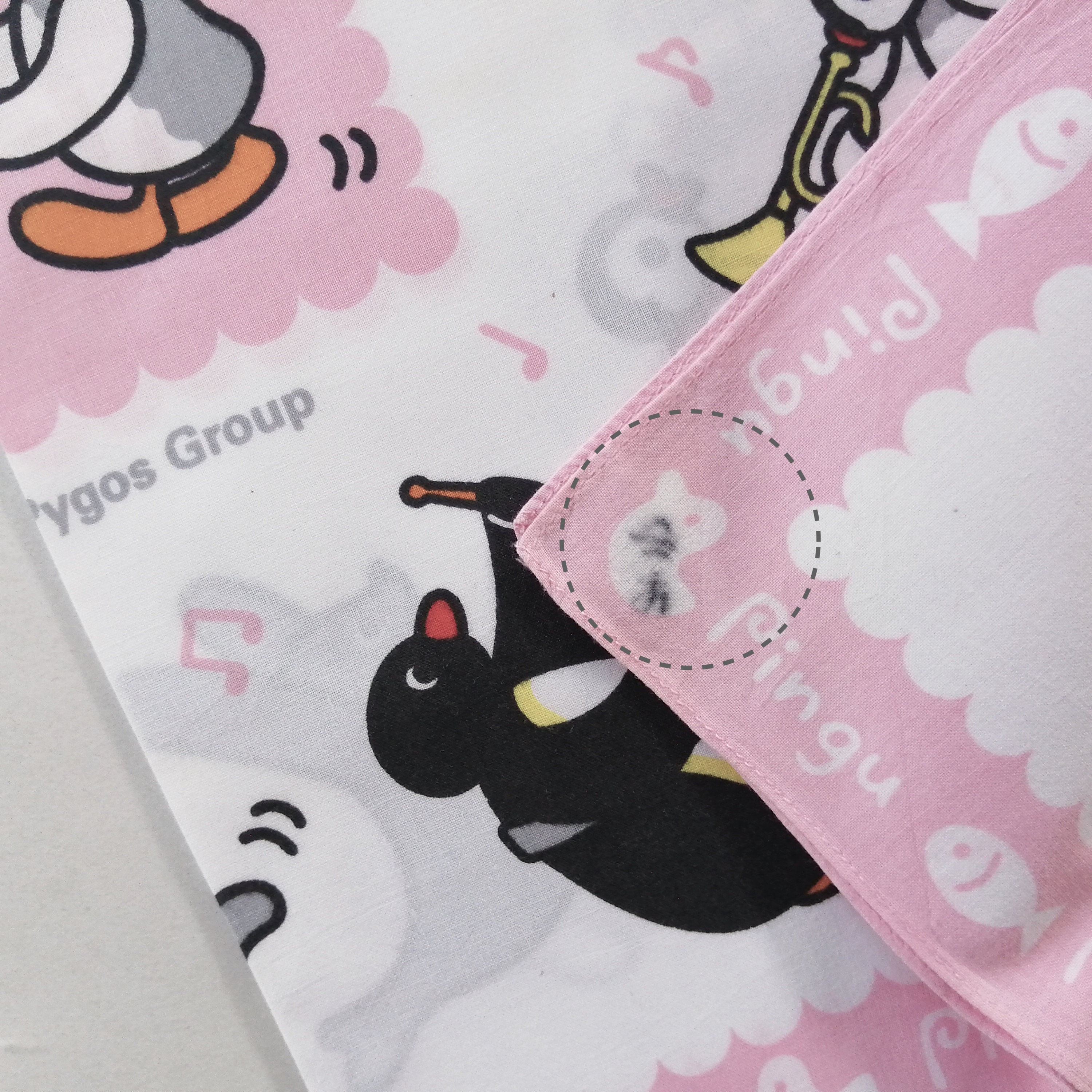 Pingu Bandana, Cute Pingu Activities on Pink Bandana, 21 X 20.5 Inches ...