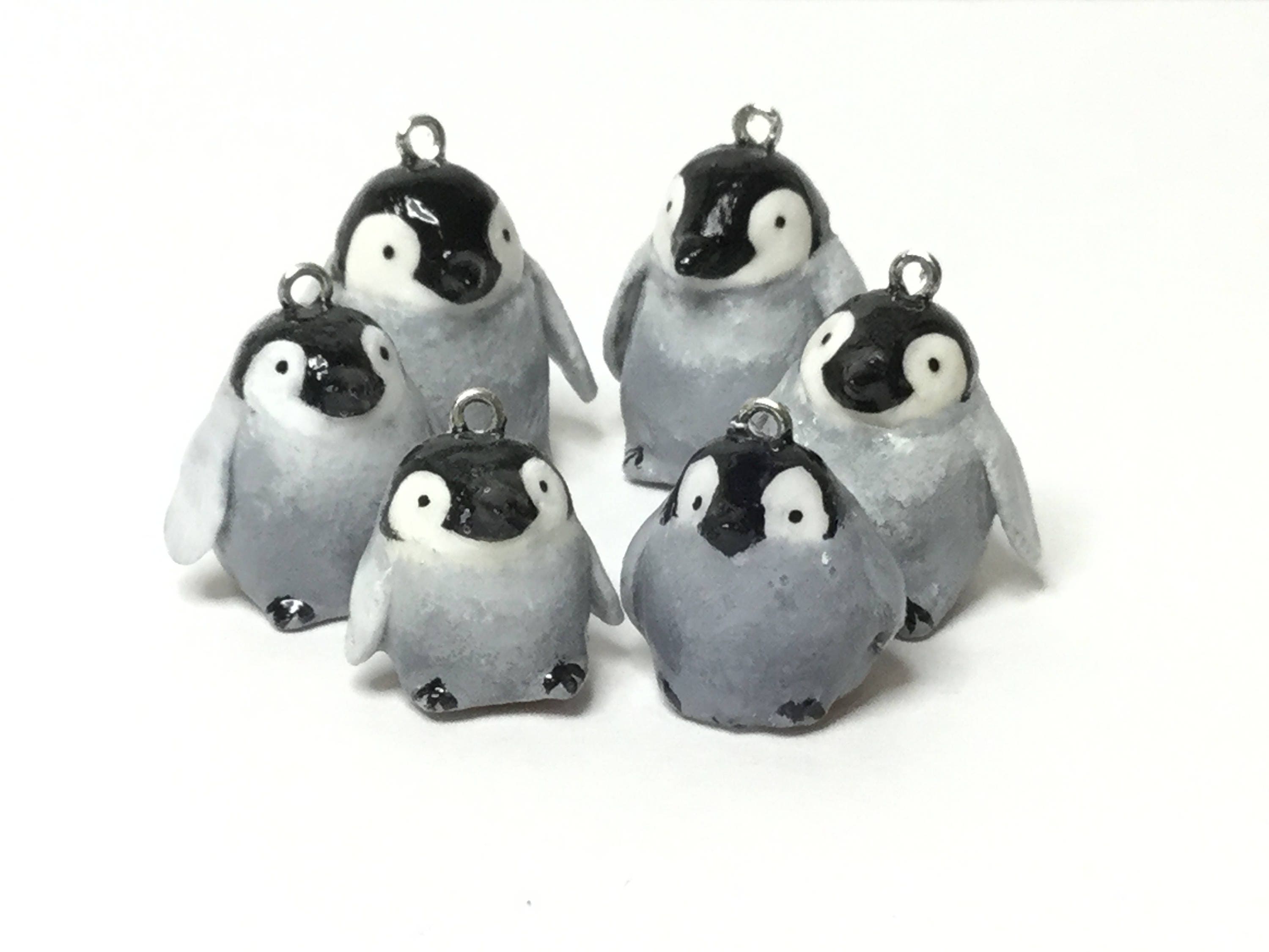 Penguin Necklace/charm/pendant/keychain/figurine/polymer Clay - Etsy