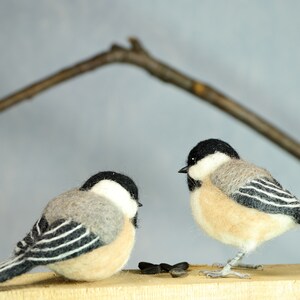 Needle Felted Chickadee Wool Felted Chickadee Ornament Needle | Etsy