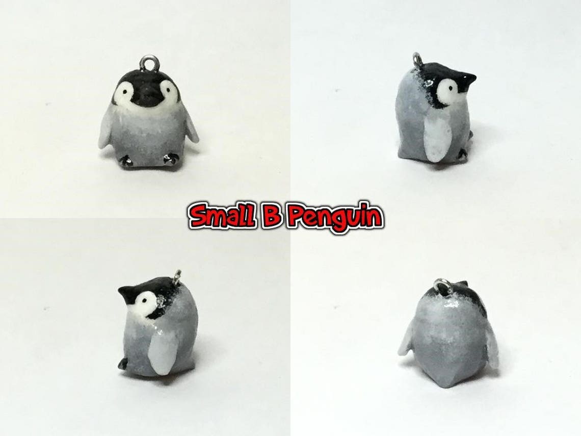 Penguin Necklace/charm/pendant/keychain/figurine/polymer Clay - Etsy