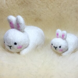 Needle Felted Bunny Needle Felted Rabbit, Needle Felted Animal, Mini ...