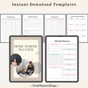 Printable Homeschool Planner, Academic Lesson Planner, Homeschool Daily ...