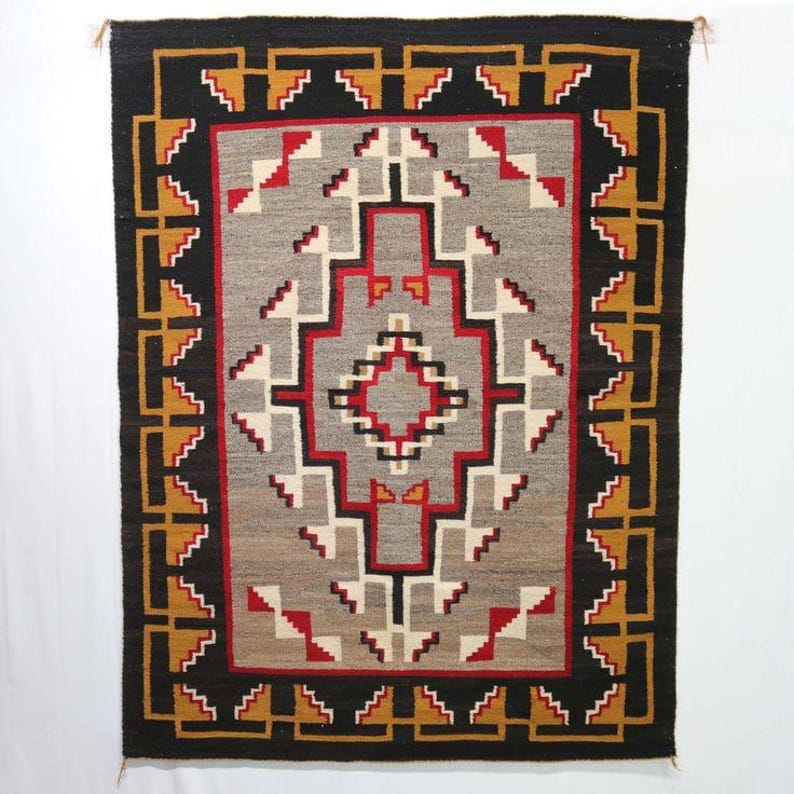 Western Inspired Beauty Handwoven Navajo Rug Size 8x10 Feet Geometric ...