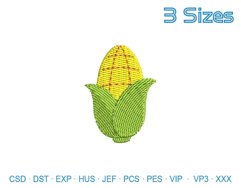 Mini Corn Embroidery Design Farm Embroidery File Machine - Etsy