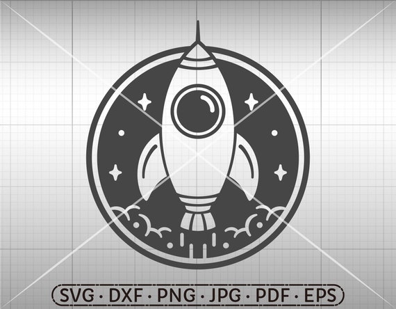 Rocket SVG Spaceship SVG Silhouette Cricut Cut File - Etsy