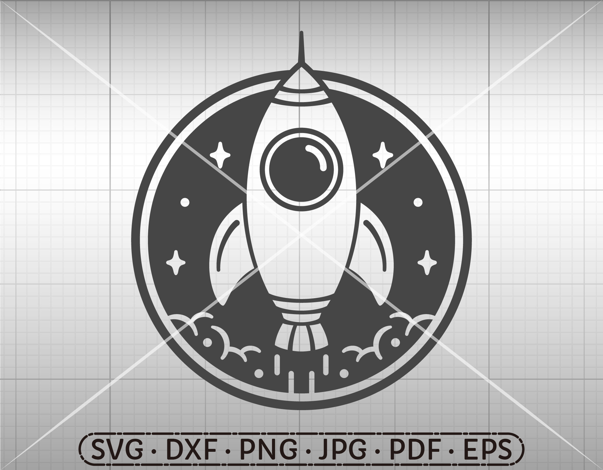 Rocket SVG, Spaceship SVG, Silhouette Cricut Cut File Commercial Use - Etsy