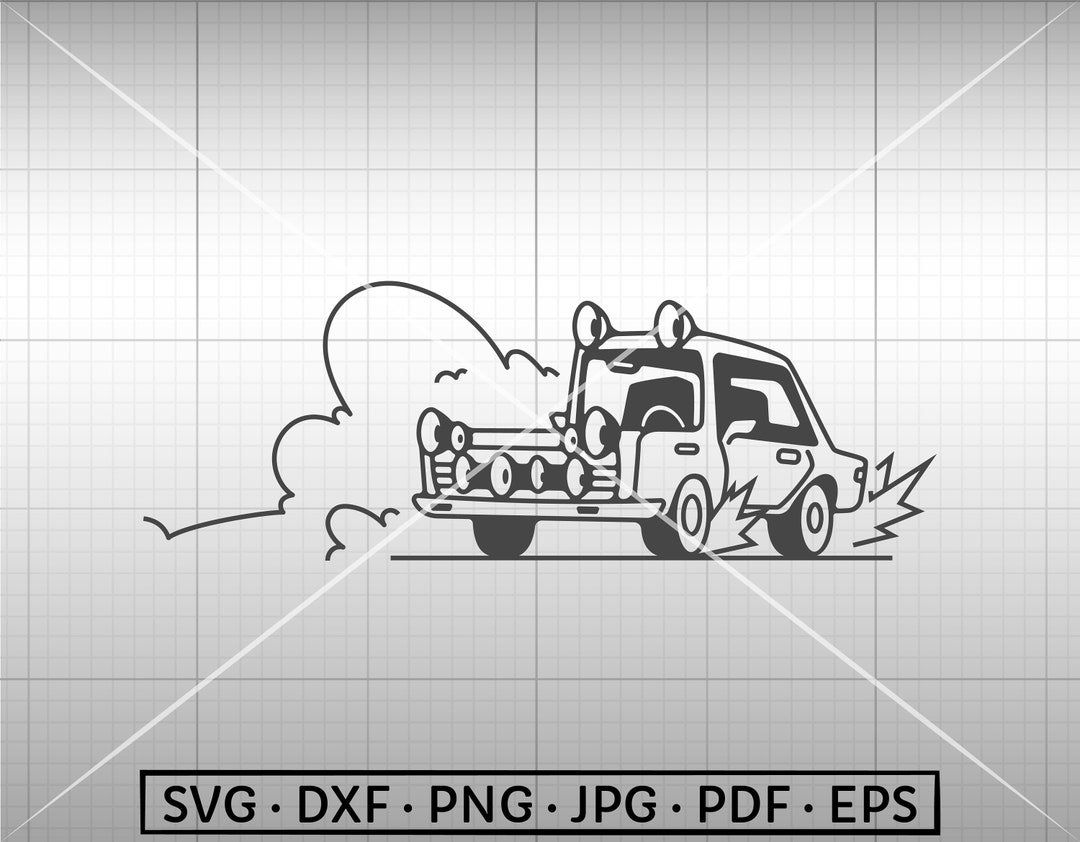 Racing SVG, Rally Car SVG, Car SVG, Race Silhouette Cricut Cut File ...