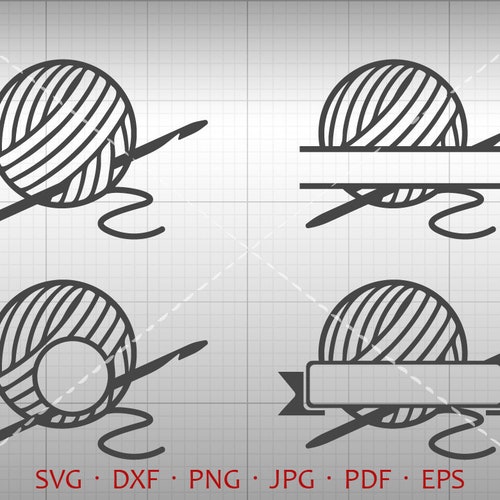 Crocheting SVG Crochet Monogram Frame Crochet Clipart - Etsy