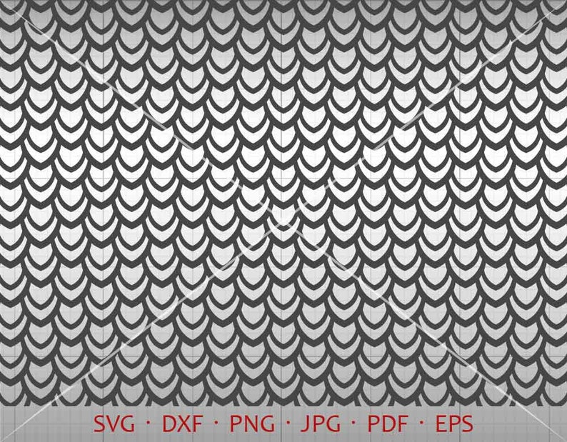 Dragon Scales SVG, Vector Seamless Dragon Scales Clipart DXF Silhouette ...
