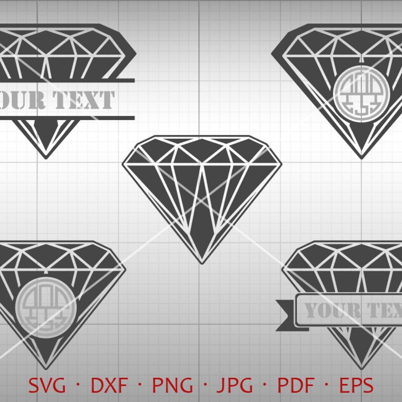 Diamond Svg - Etsy