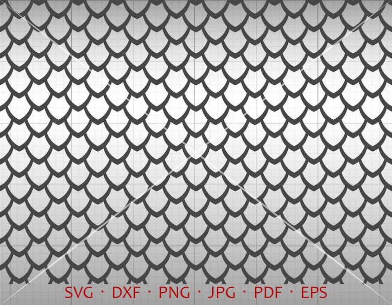 Dragon Scales SVG Seamless Dragon Scales Clipart Vector DXF - Etsy