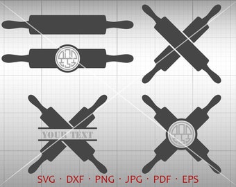 Rolling Pin Svg File | Etsy