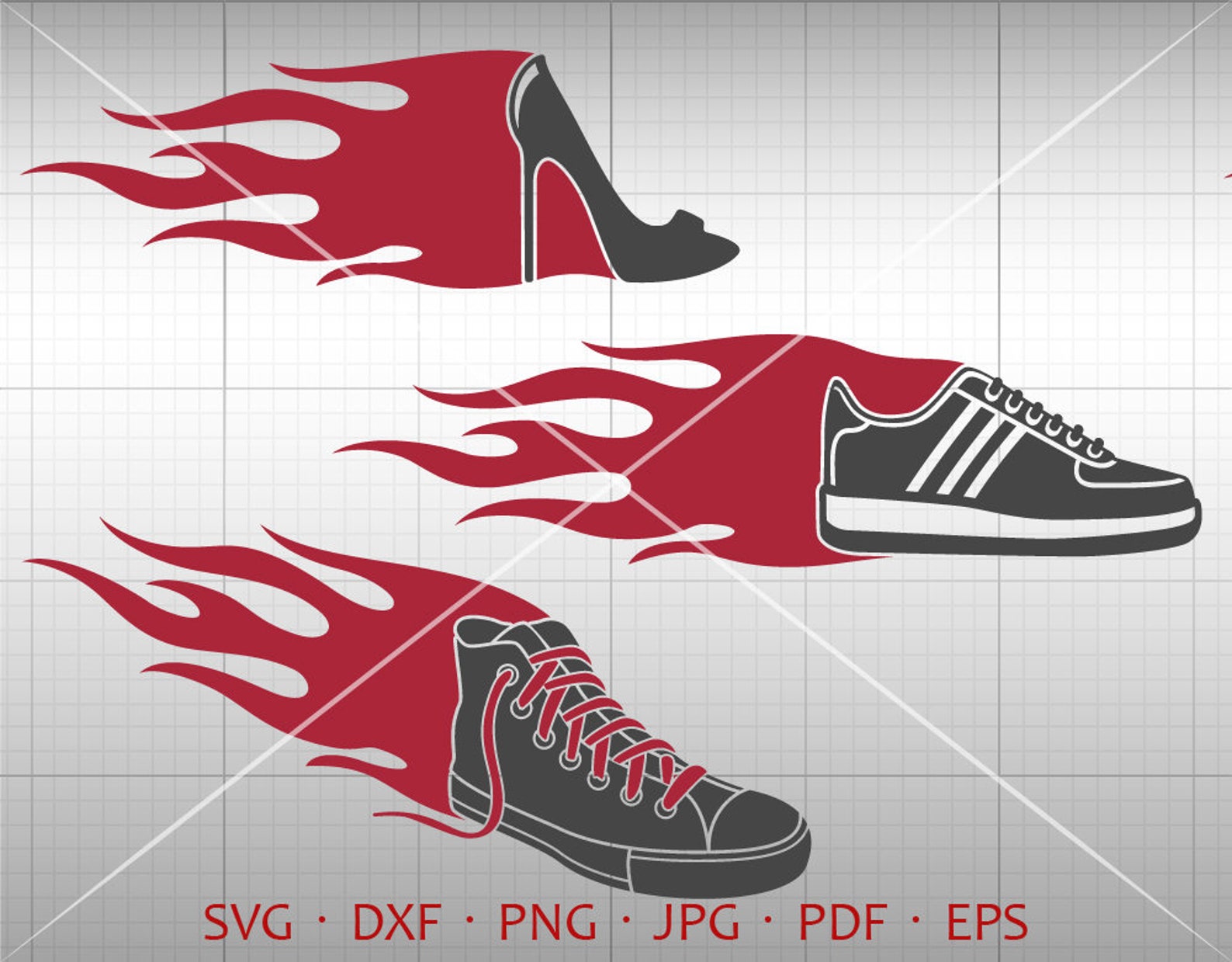 Running SVG Sport Flame SVG Converse High Heel Shoes Sport - Etsy