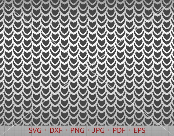 Vector Dragon Scales SVG Seamless Dragon Scales Clipart DXF - Etsy