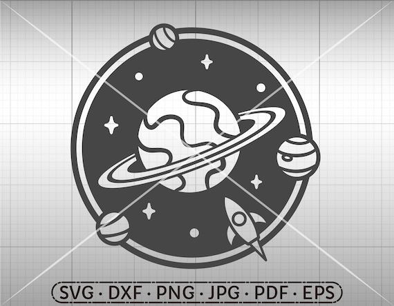 Planet SVG Spaceship Explore the Universe SVG Silhouette | Etsy
