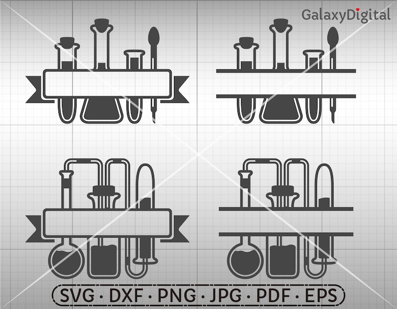 Scientist SVG Chemistry SVG Science Lab Monogram SVG | Etsy