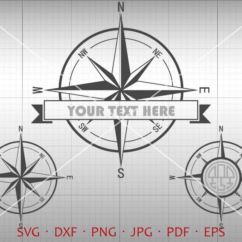 Compass Svg - Etsy