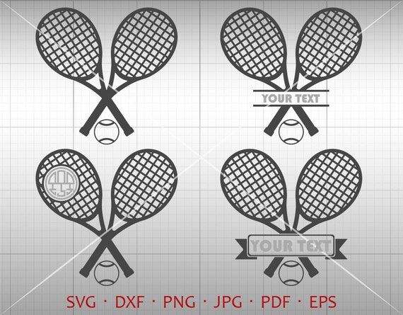 Monogram svg file Tennis clipart Floral tennis racket svg Tennis life ...