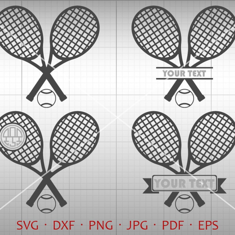 Tennis Racket Svg - Etsy