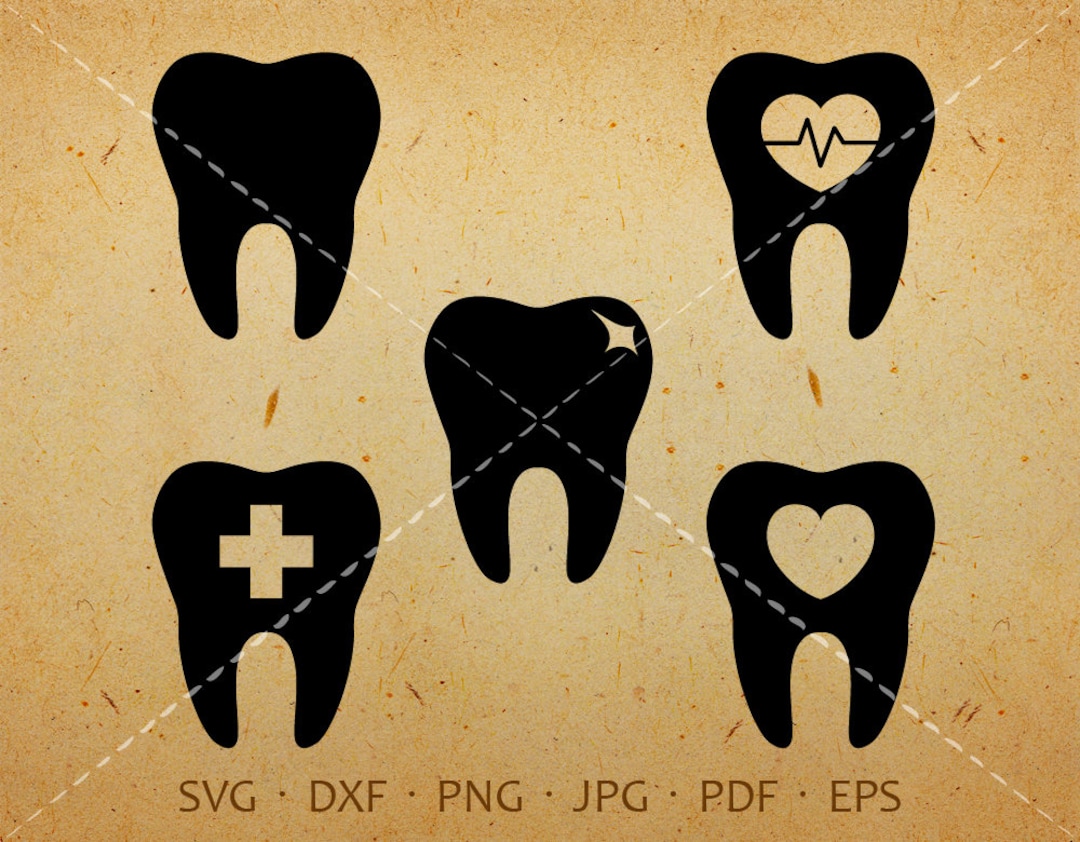 Dentist SVG, Tooth SVG, Tooth Clipart Shirt SVG Silhouette Cricut Cut ...