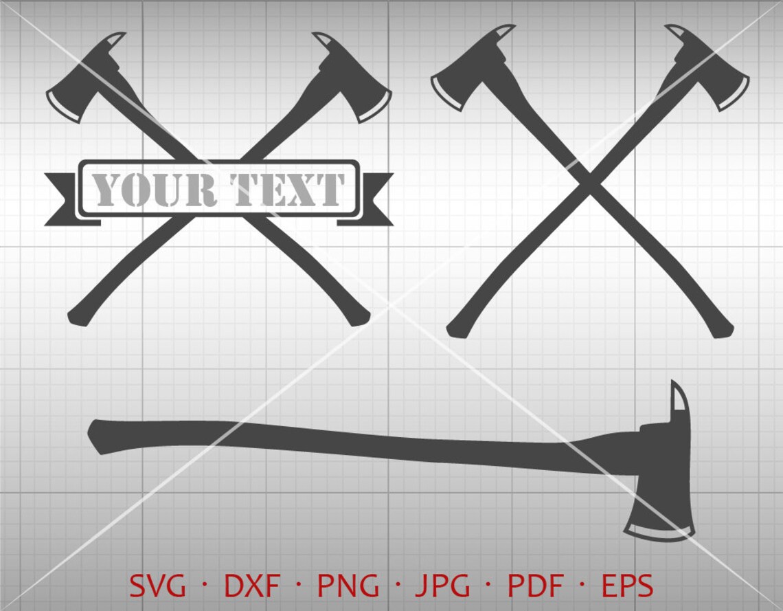 Firefighter Axe SVG Axe Vector Fireman Clipart Silhouette | Etsy