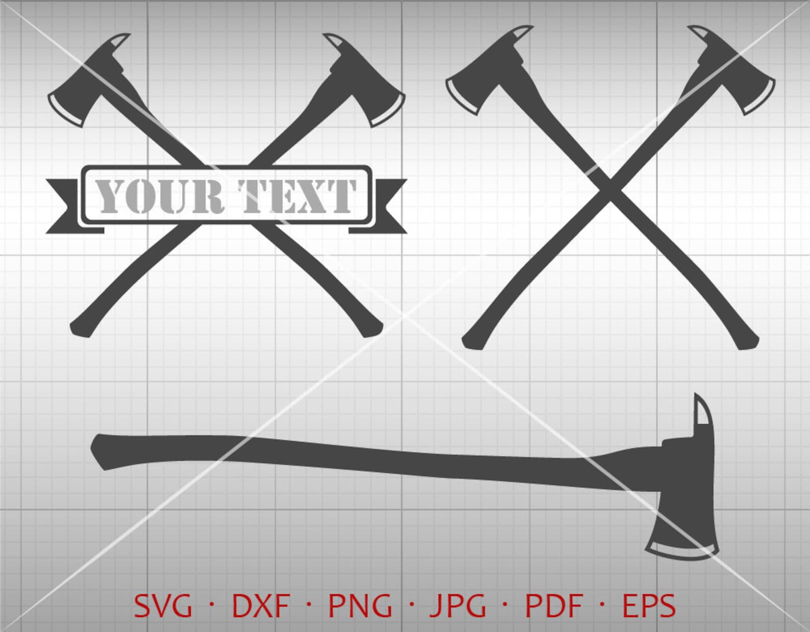 Firefighter Axe SVG Axe Vector Fireman Clipart Silhouette - Etsy