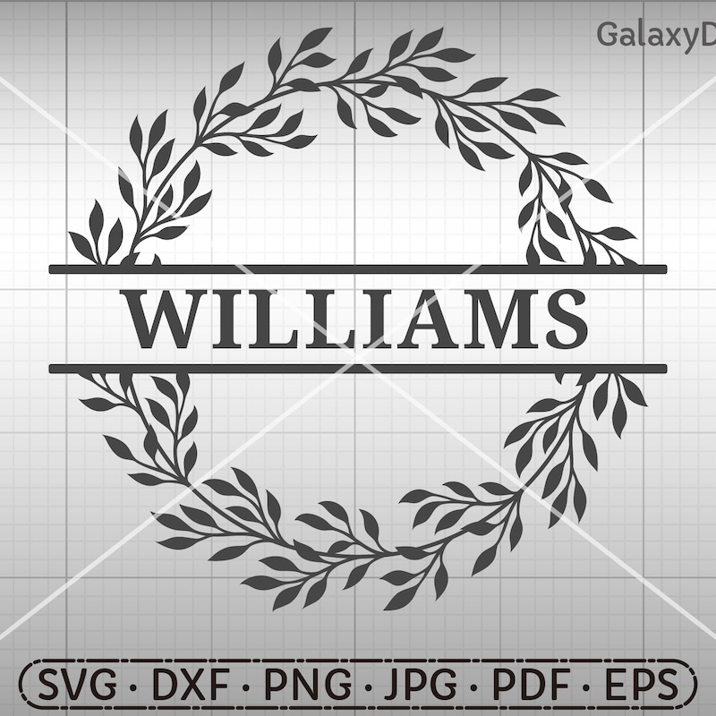 Split Wreath Svg - Etsy