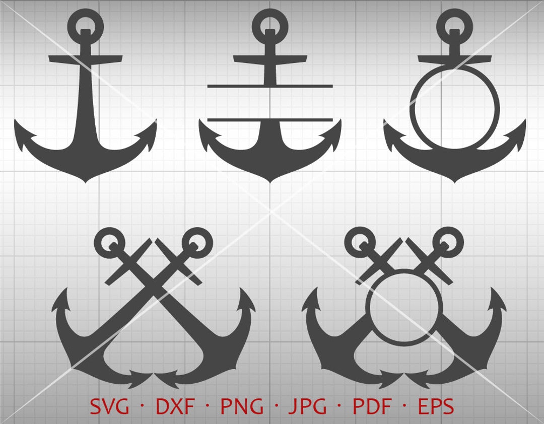 Chevron Anchor Clipart Image