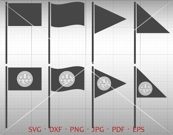 Guard Flag SVG Triangle Flag Marching Band Svg Monogram | Etsy