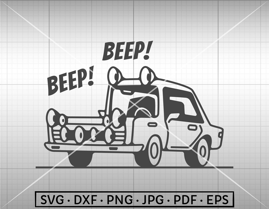 Rally Car SVG, Beep Beep SVG, Racing SVG, Silhouette Cricut Cut File ...