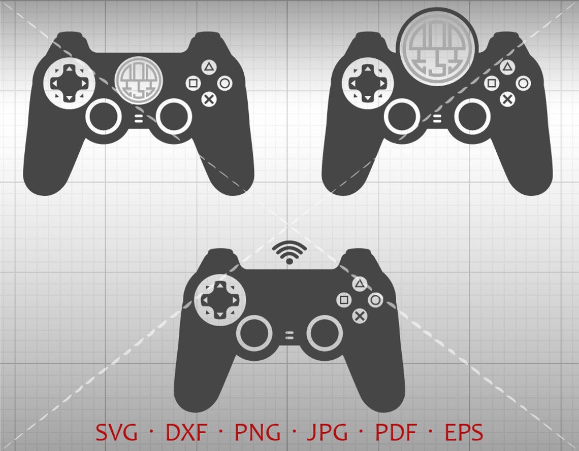 Video Game Controller SVG Game Monogram SVG Game Controller - Etsy