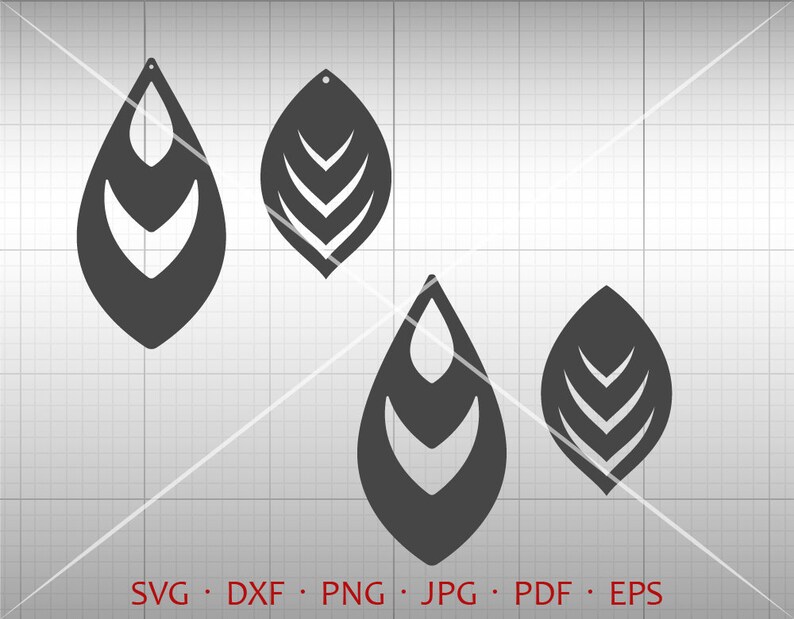 Leaf Shape Tear Drop SVG Rounded Corner Pendant SVG Vector - Etsy